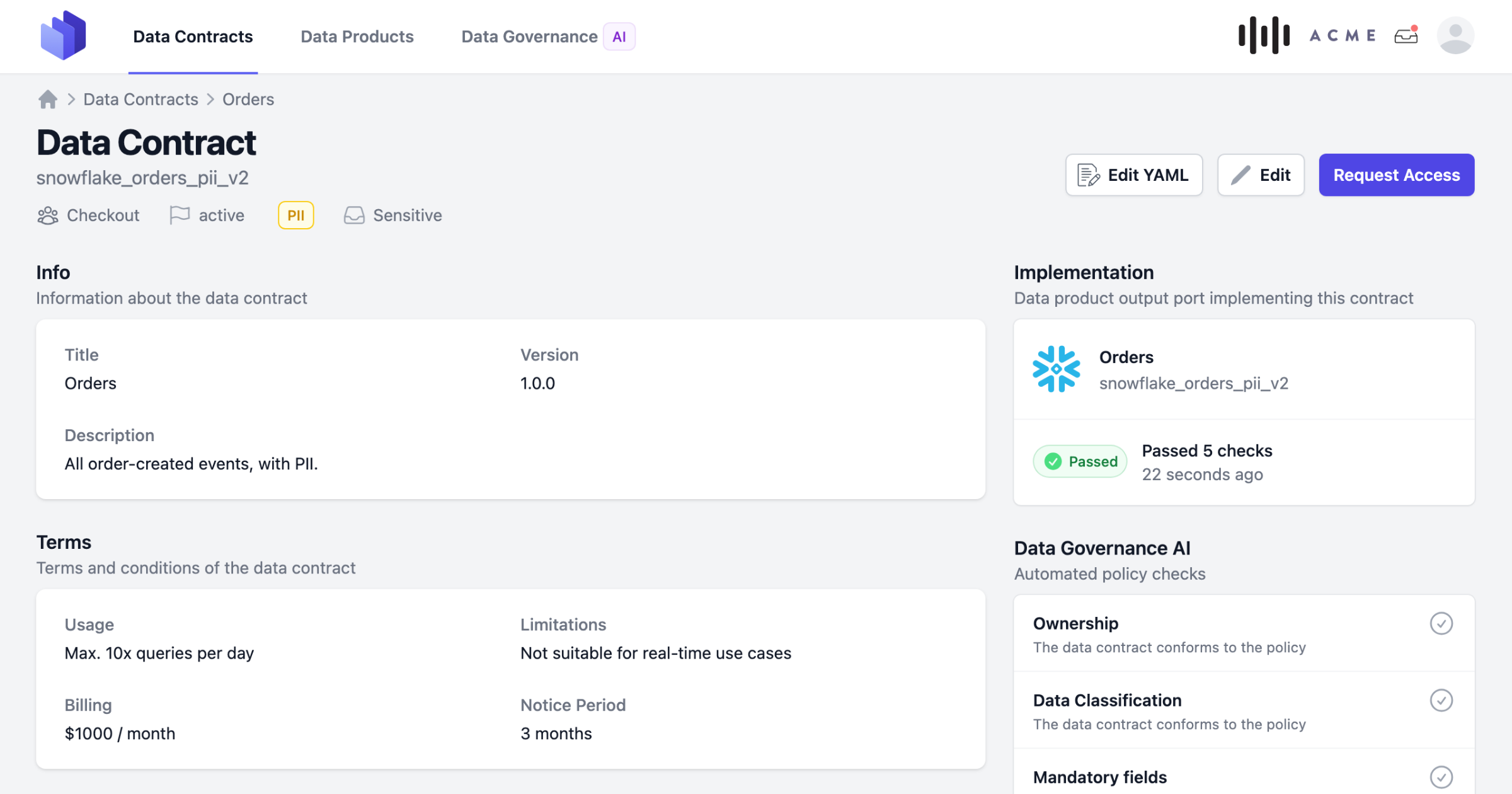 Data Contract Manager Data Contract Manager